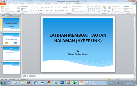 Cara membuat hyperlink di Power Point - Mari Berbagi